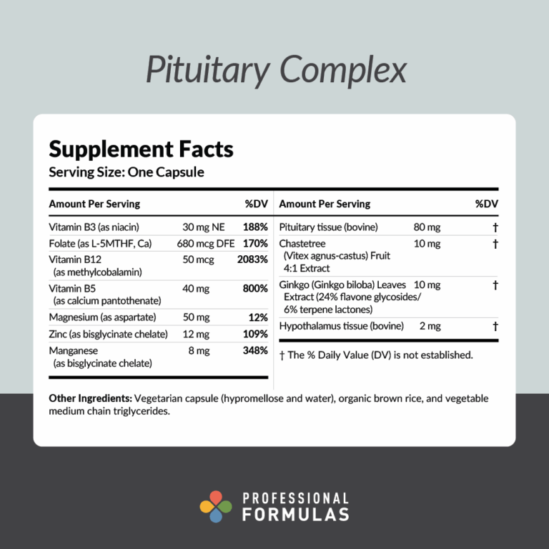 Professional Formulas Pituitary Complex - 60 Capsules | VitaLiving