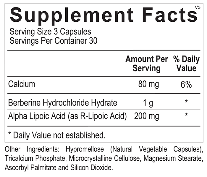 Berberine 90 caps | VitaLiving