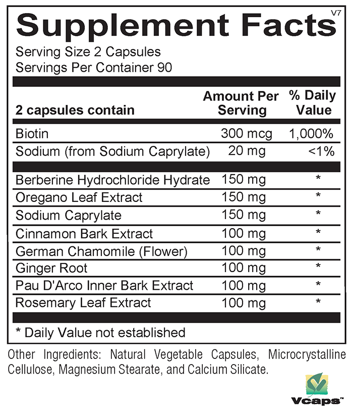 Rose Nutrients CandSupport 180 caps | VitaLiving