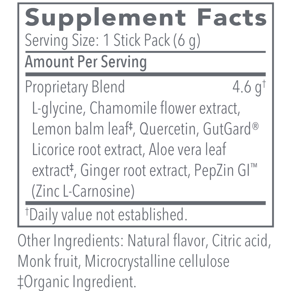 Biocidin Botanicals G.I. InnerCalm 30 Stick Pack | VitaLiving