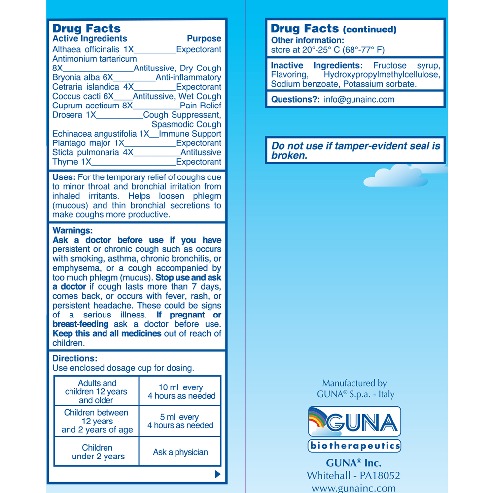 Guna Guna-Cough Syrup 150 ml | VitaLiving