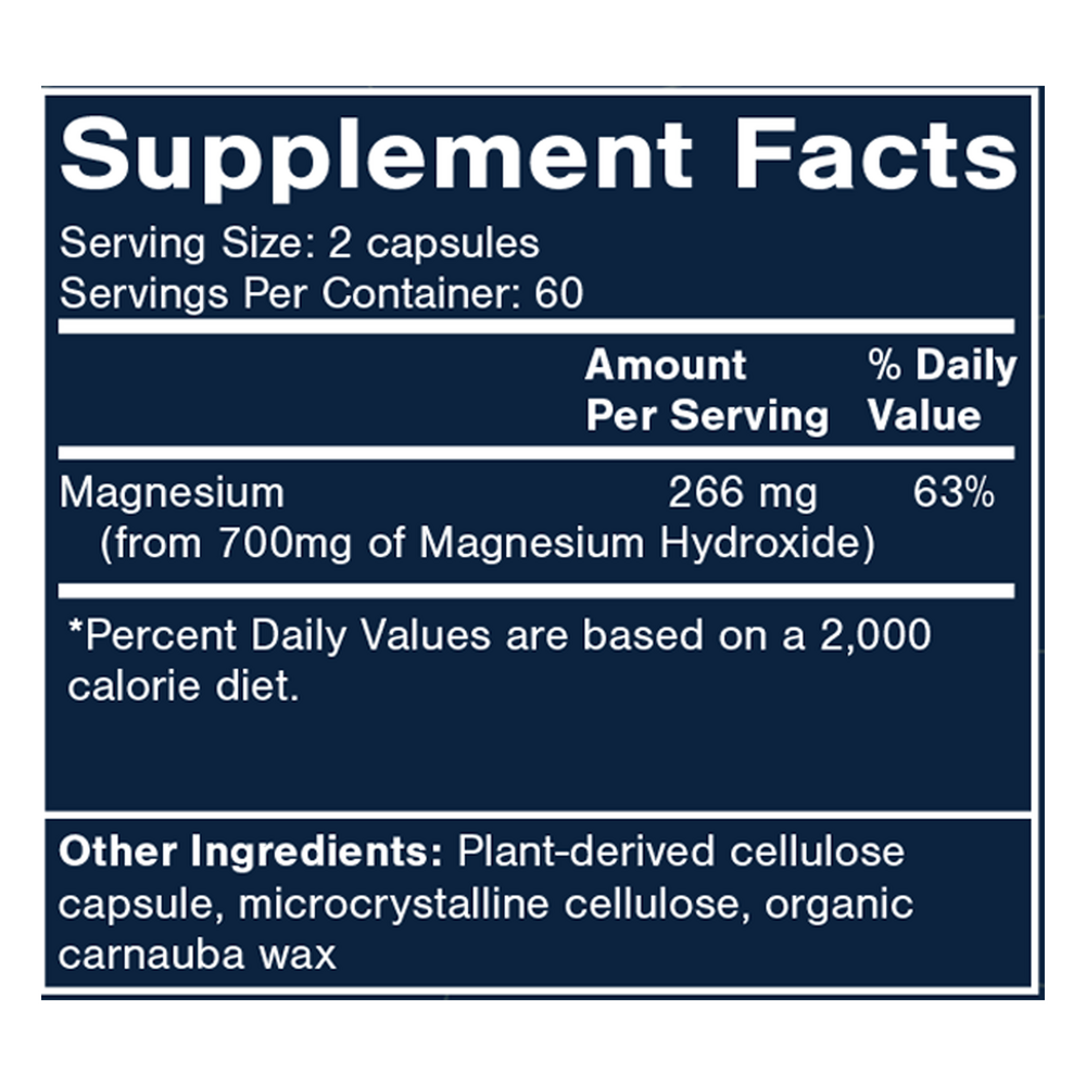 Quicksilver Scientific Magnesium Hydroxide 120 caps | VitaLiving