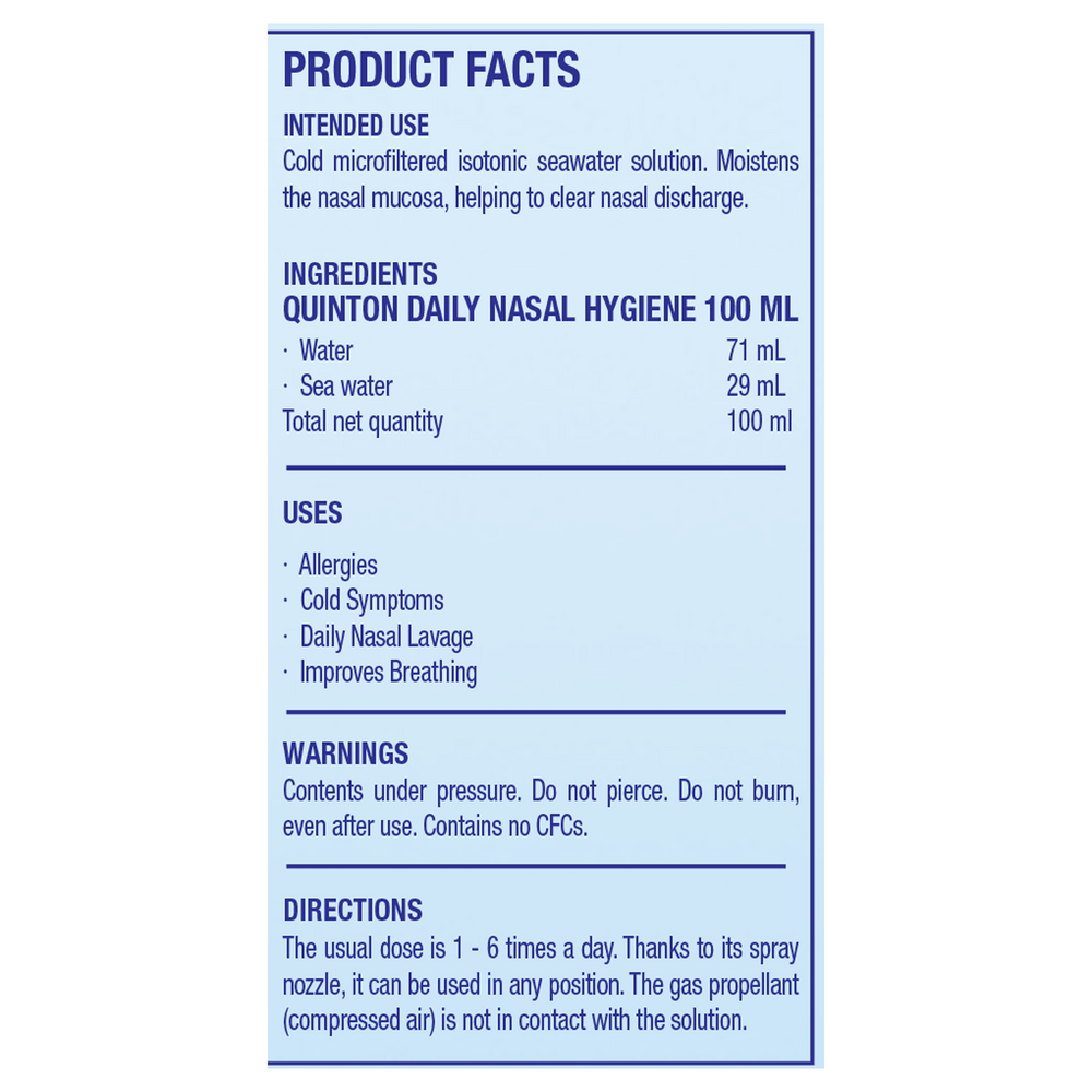 Quicksilver Scientific Quinton Daily Nasal Spray Isotonic | VitaLiving