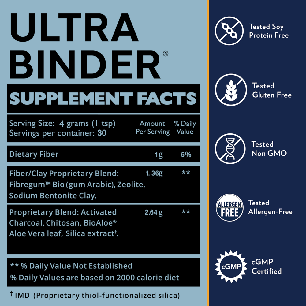 Quicksilver Scientific Ultra Binder Toxin Binderings | VitaLiving