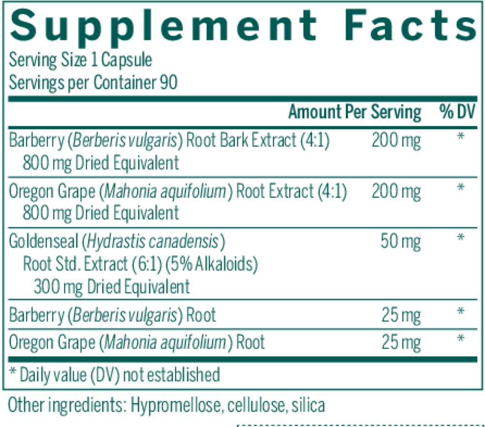 Seroyal/Genestra Berberis Formula 90 Vcaps | VitaLiving