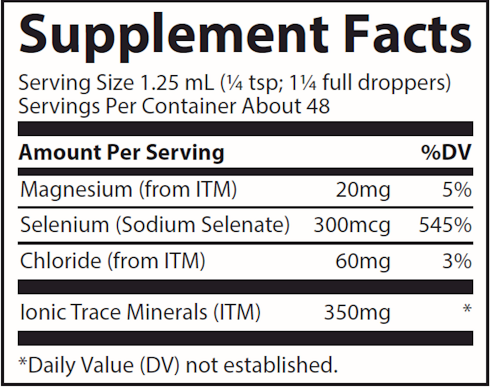 Trace Minerals Research Liquid Ionic Selenium 300mcg 59 ml| VitaLiving