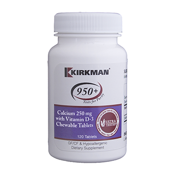 Kirkman Calcium with Vit D-3 250 mg 120 chews | VitaLiving