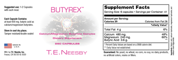 Neesby Butyrex 600 mg 250 caps | VitaLiving