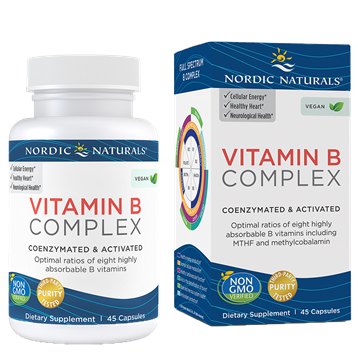 Nordic Naturals Vitamin B Complex 45 vegcaps | VitaLiving