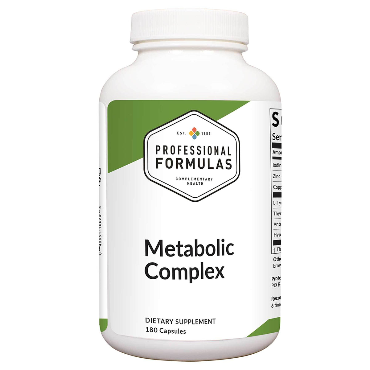 Professional Formulas Metabolic Complex - 180 c | VitaLiving
